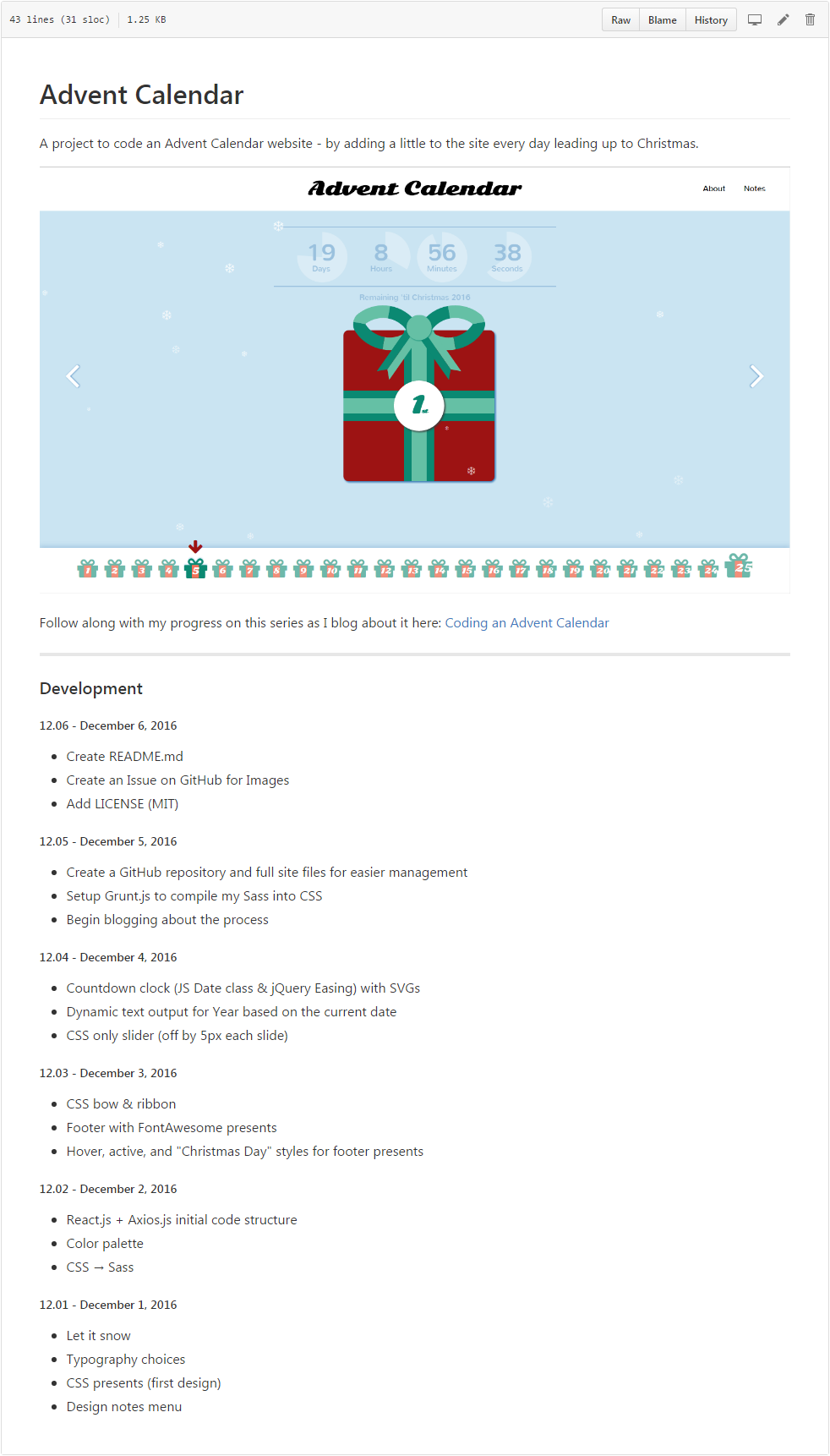 Coding an Advent Calendar: Day 6 – Aaron